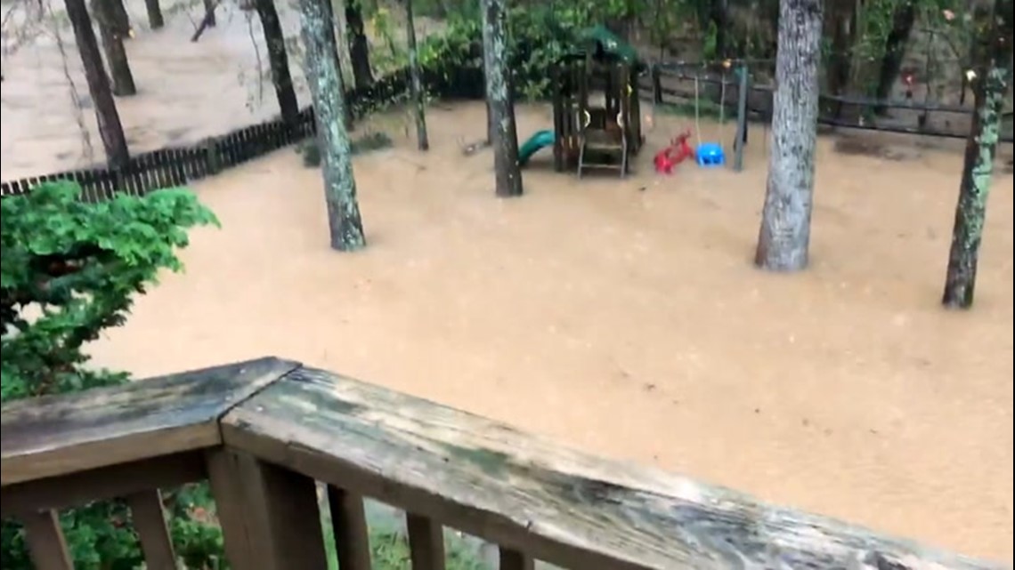 Backyard submerged by severe flooding | wltx.com