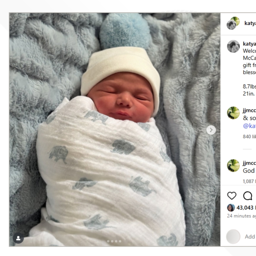Vikings QB J.J. McCarthy, fiancée Katya Kuropas welcome baby Rome Micah ...
