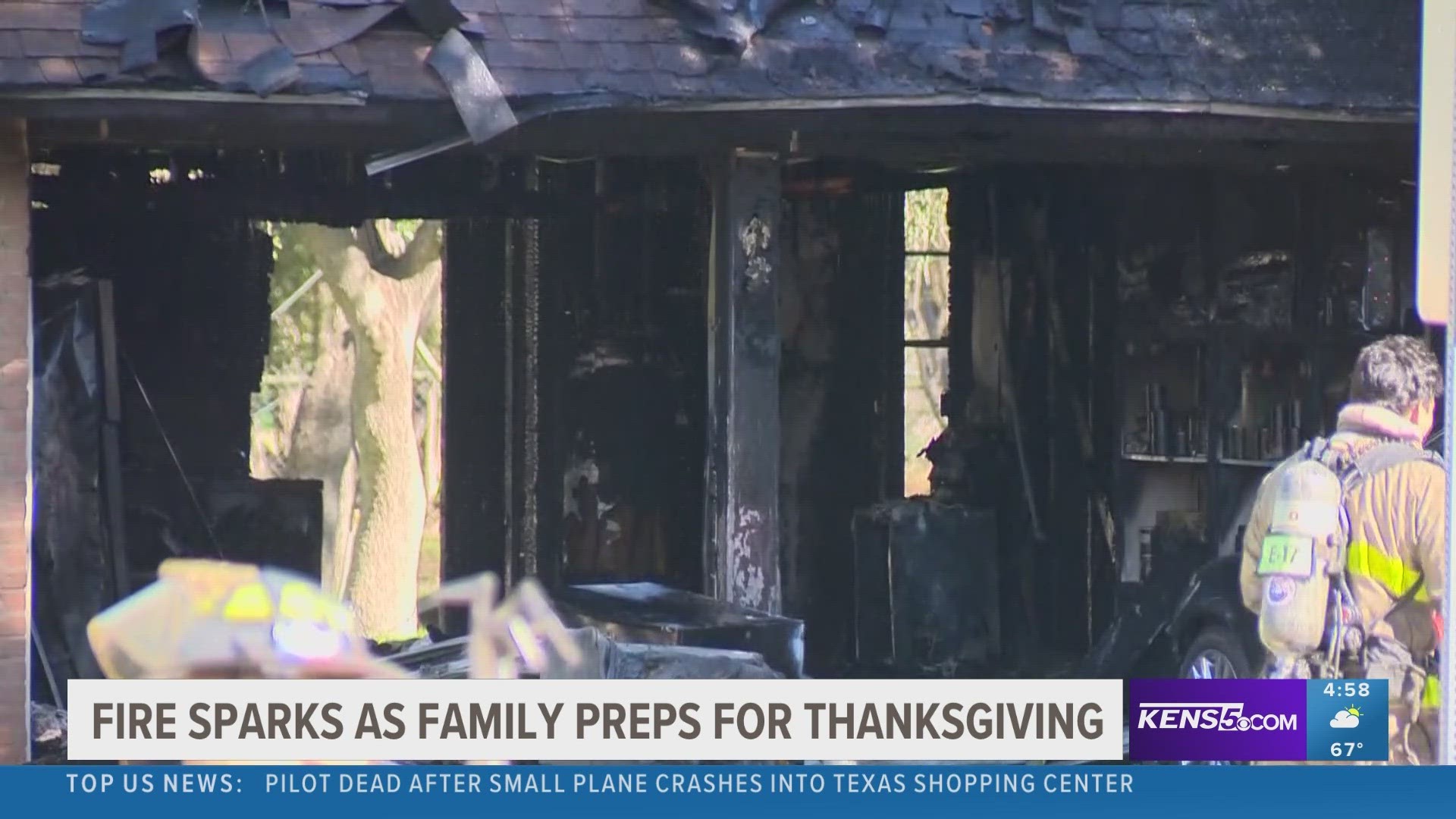 Home catches on fire after homeowner starts Thanksgiving cooking in ...