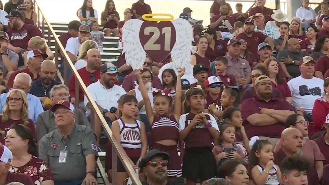 Uvalde HS wins 1st home football game since tragic shooting | wltx.com
