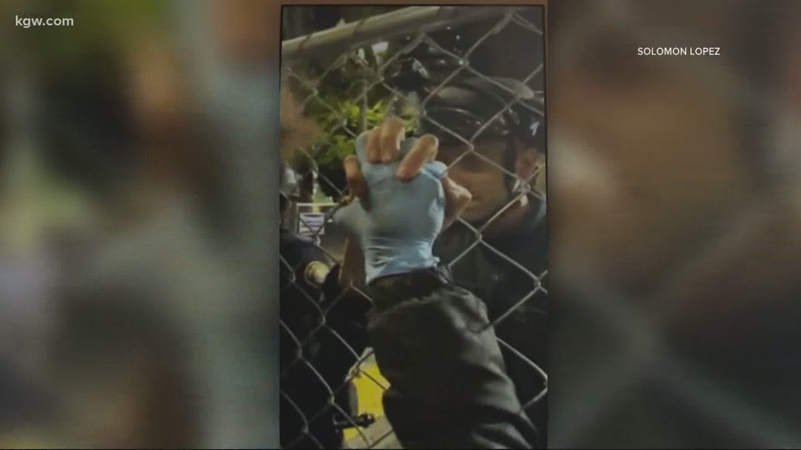 Portland protester shares special moment with police officer | wltx.com
