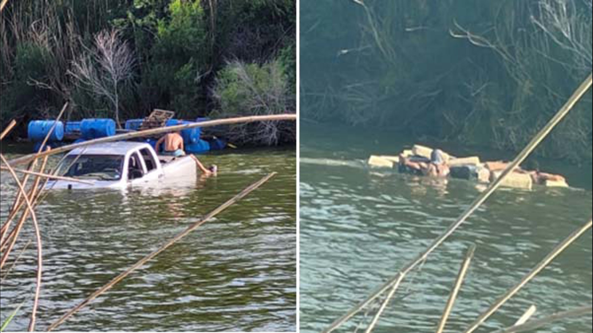 Smugglers sink truck in Rio Grande during botched drug run near ...