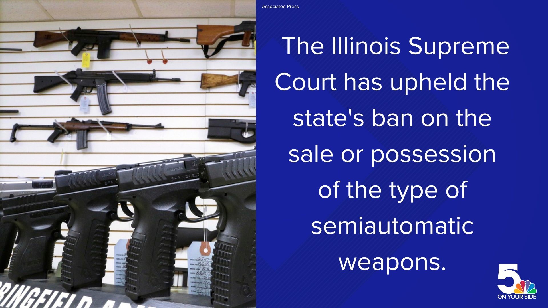 Illinois' ban on semiautomatic weapons upheld | wltx.com