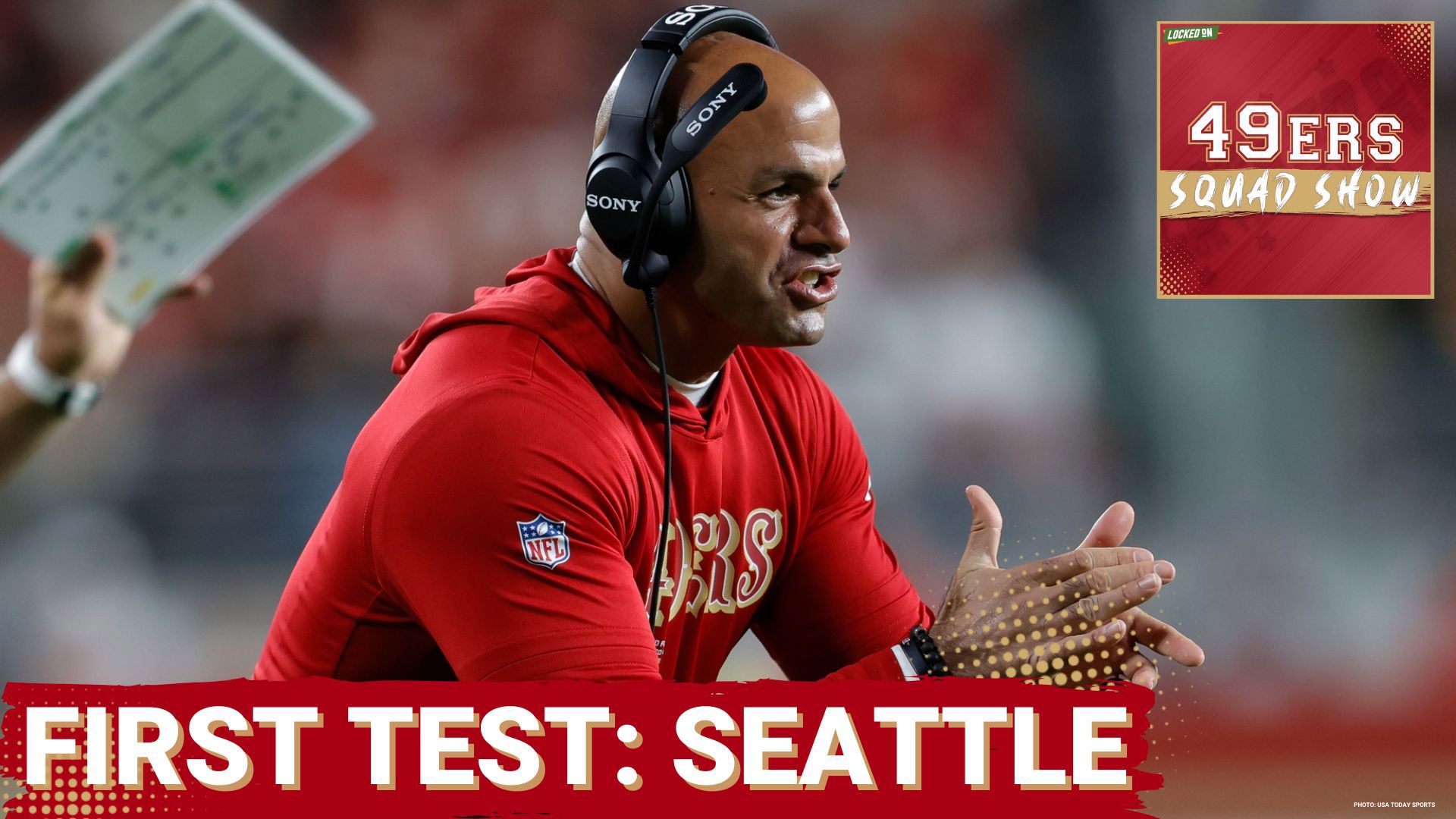49ERS SQUAD SHOW: Week One RIVALRY MATCHUP vs SEATTLE SEAHAWKS Poses ...
