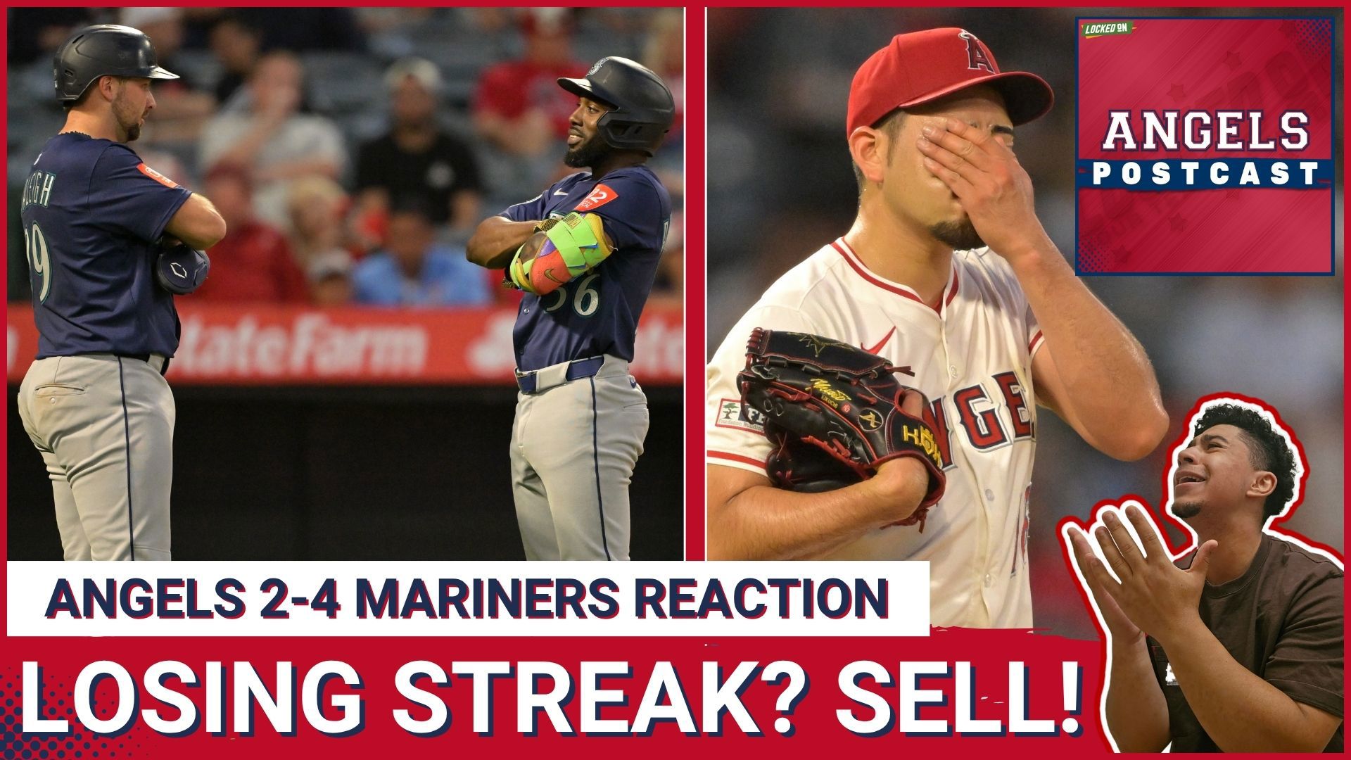 ANGELS POSTCAST: Halos lose MUST-WIN? and drop 4th straight with 4-2 loss to Seattle Mariners ...