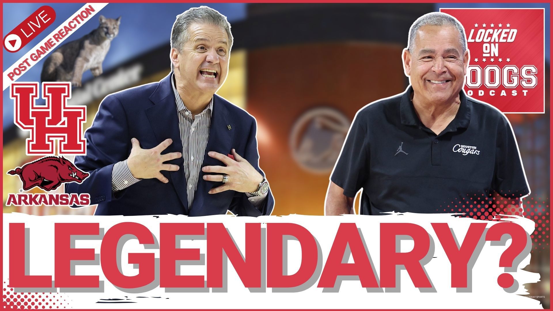 TOP 15 CLASH! #8 Houston BEATS #14 Arkansas in LEGENDARY Coach Matchup ...