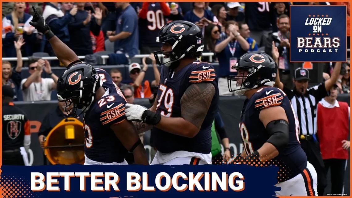 Chicago Bears offensive line makes major progress in win over Carolina ...