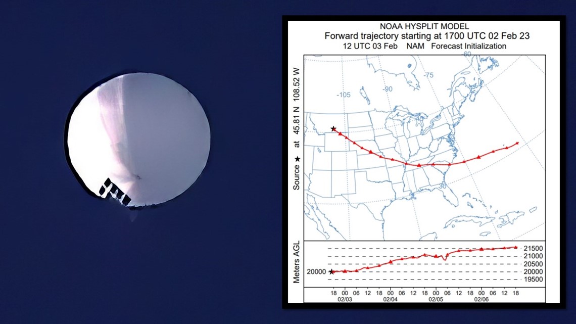 Chinese spy balloon track possibility over South Carolina | wltx.com