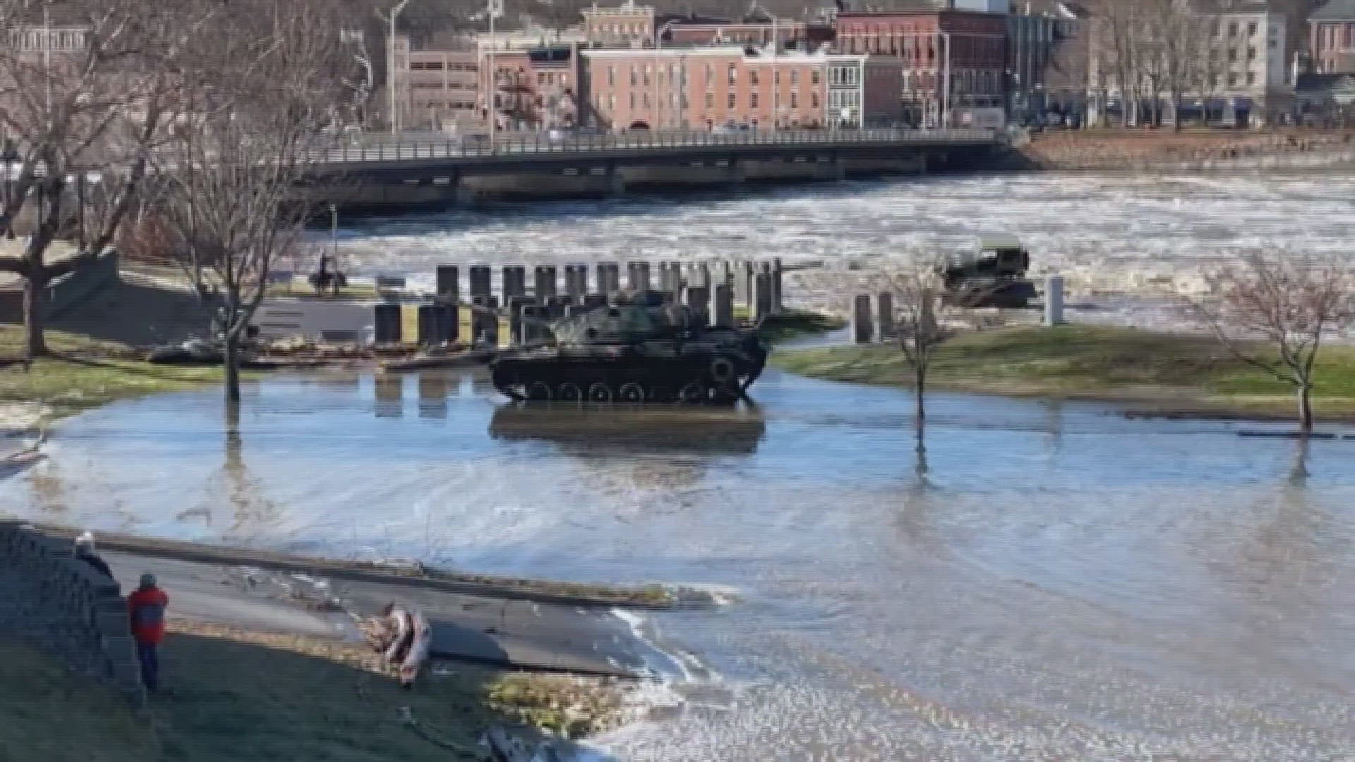 Casket appears to be seen floating down Androscoggin River | wltx.com