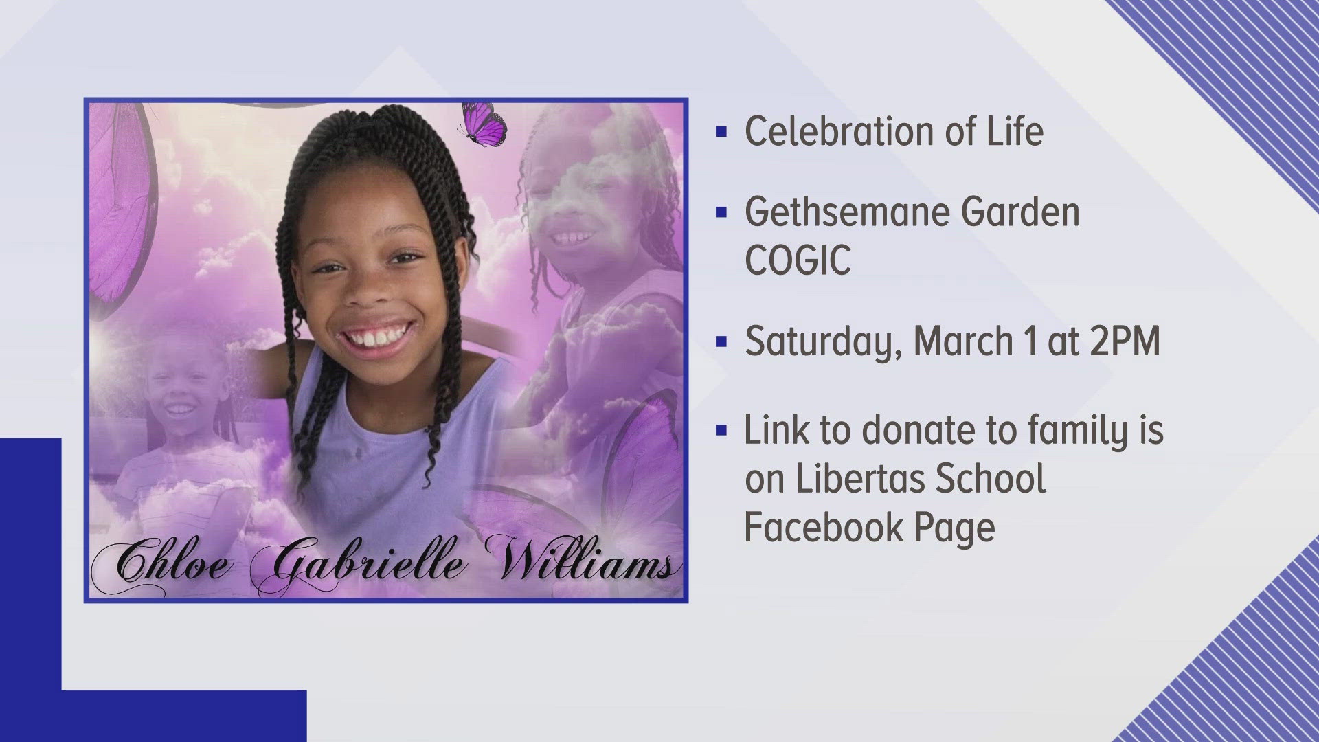 8-year-old Chloe Williams dies after collapsing at Libertas School in ...