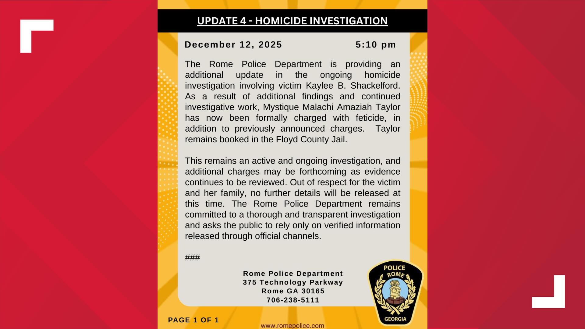 Georgia man faces additional charge of feticide in stabbing death of ...