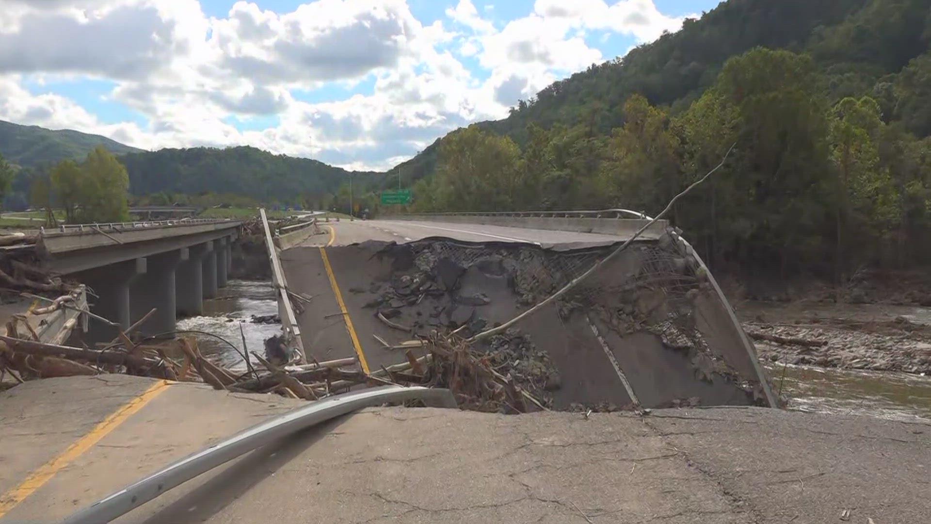 I-40 won't reopen any time soon between NC and TN, NCDOT says | wltx.com