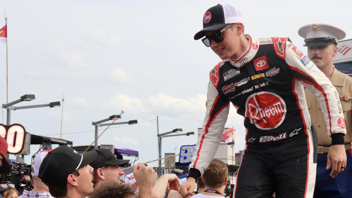 Christopher Bell wins Coca-Cola 600 ended after rain | NASCAR | wltx.com