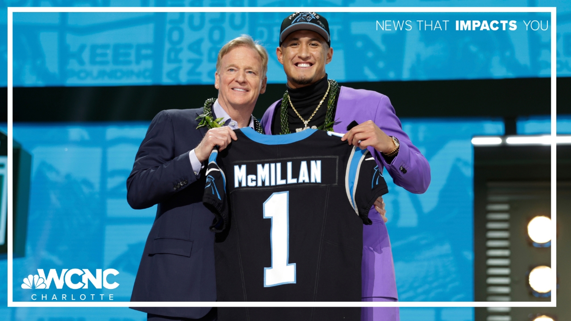 Panthers draft receiver Tet McMillan in first round | wltx.com