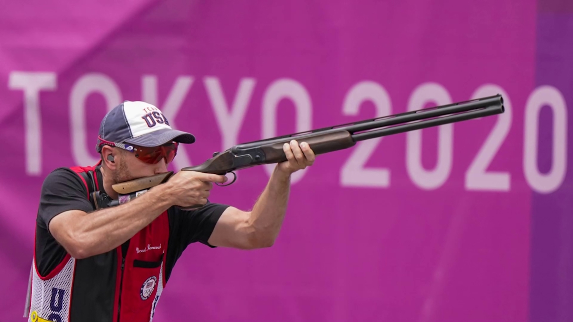 North Texas father wins gold in skeet shooting at Olympics | wltx.com