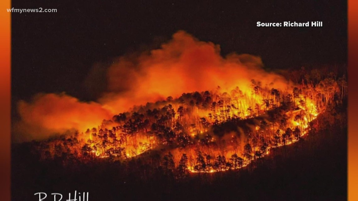 Pilot Mountain fire grows to 100 acres | wltx.com