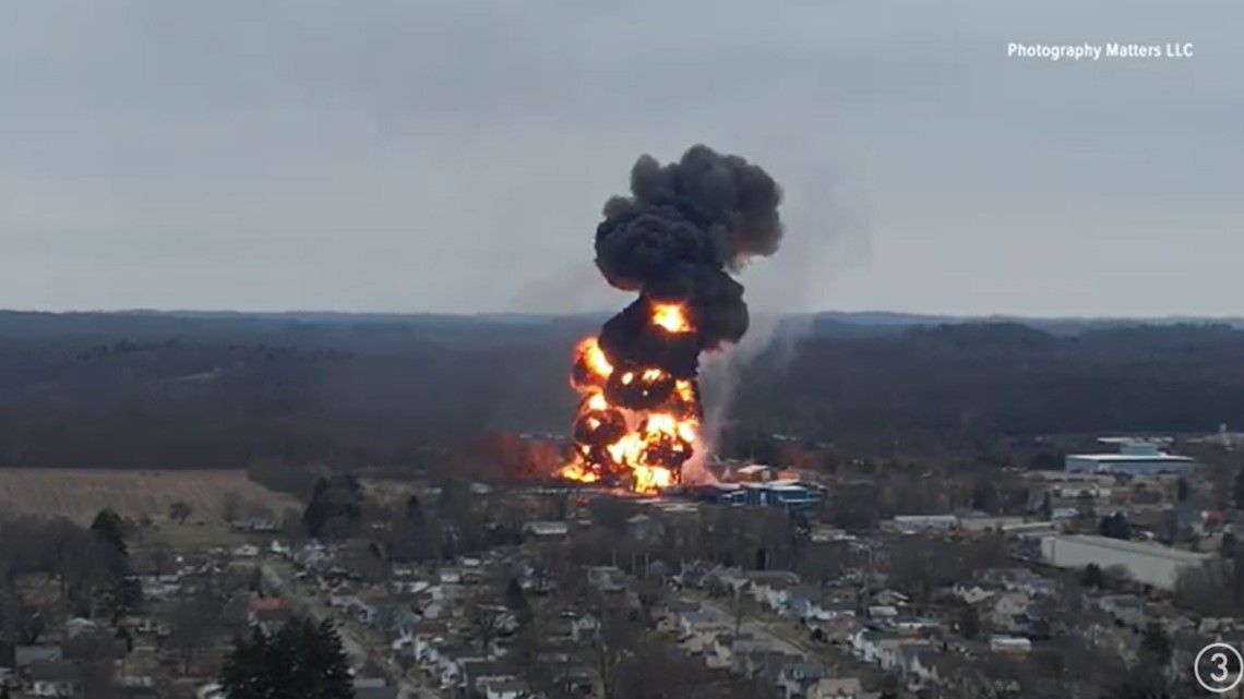 Ohio train derailment: Controlled release amid explosion concerns ...