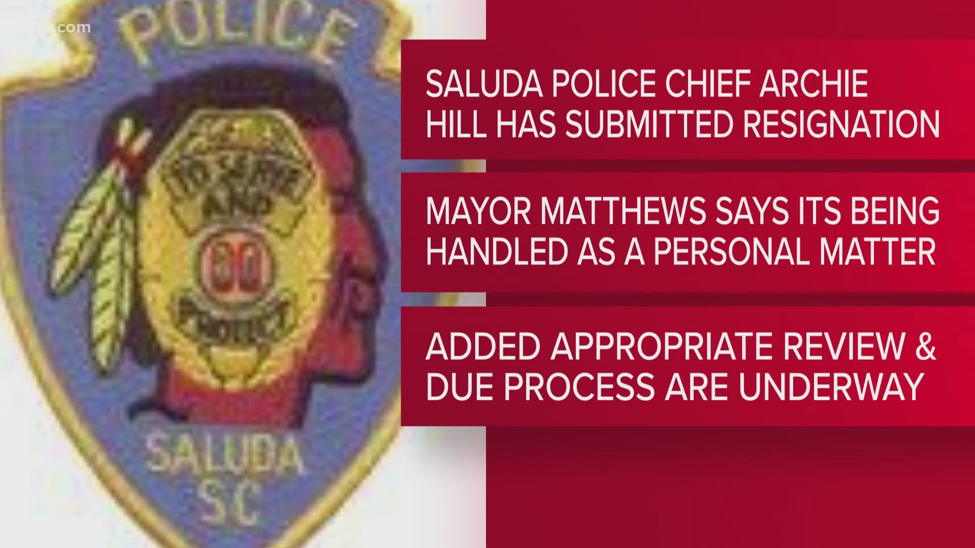 Saluda police chief submits resignation | wltx.com