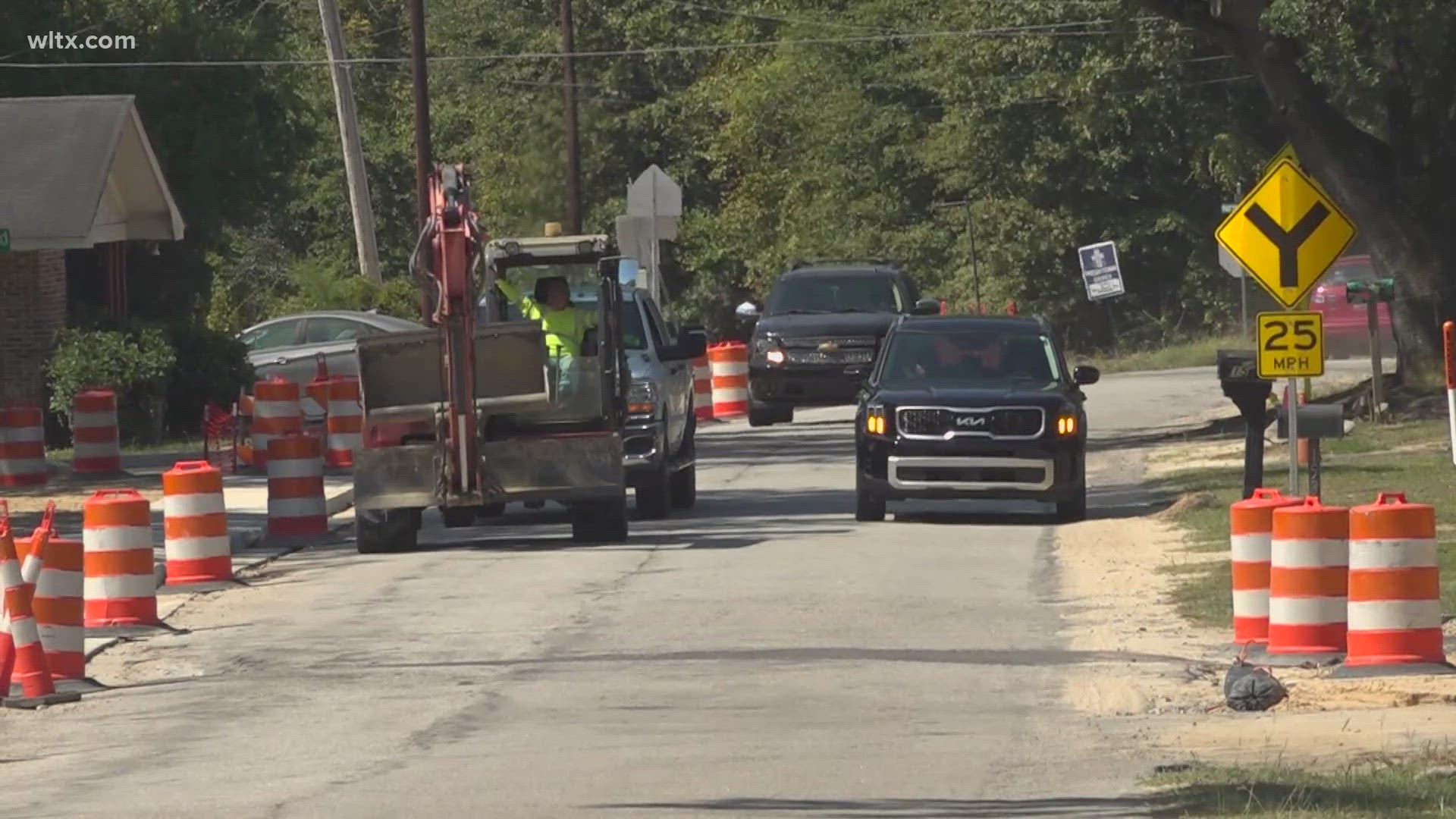 Patterson Road sidewalk upgrades in Lower Richland cause traffic delays ...