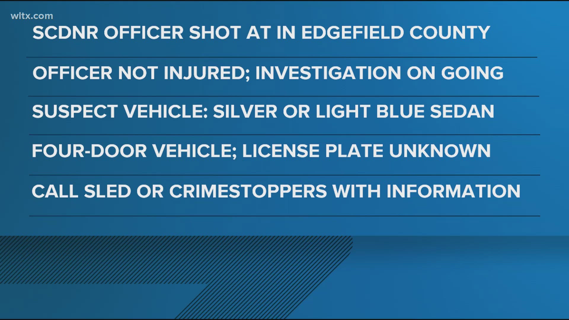SLED investigating after DNR officer shot at in Edgefield County ...