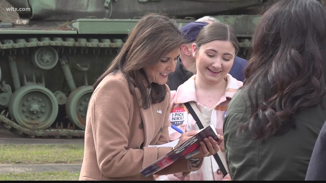Nikki Haley visits Sumter, declares support for military members | wltx.com