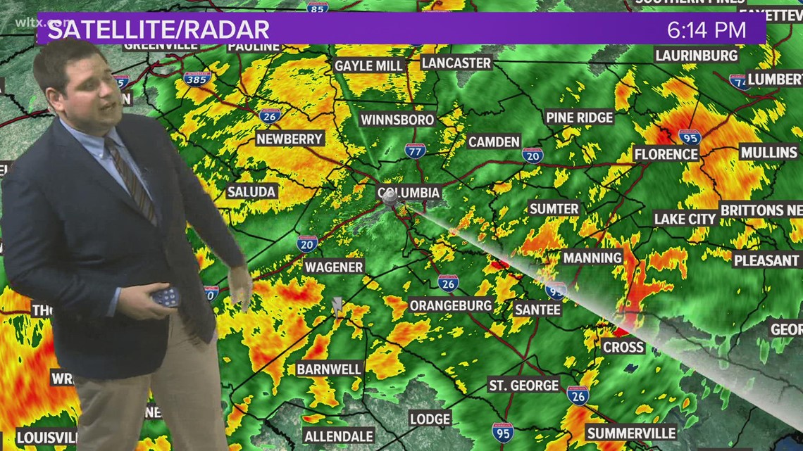 Chance of severe weather overnight for some South Carolina counties ...