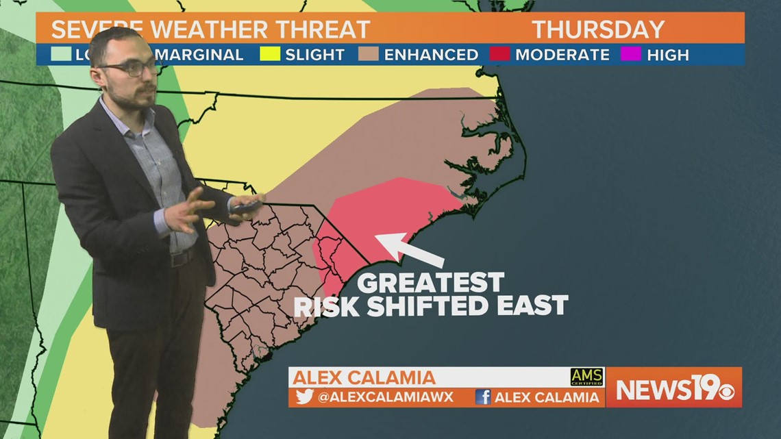 Tornado and severe weather in South Carolina forecast: 11AM update ...