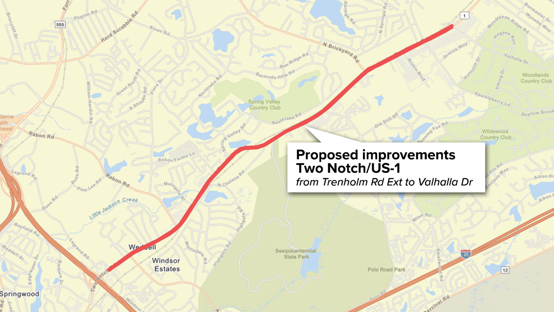 SCDOT plans to improve Two Notch Rd, public comment wanted | wltx.com