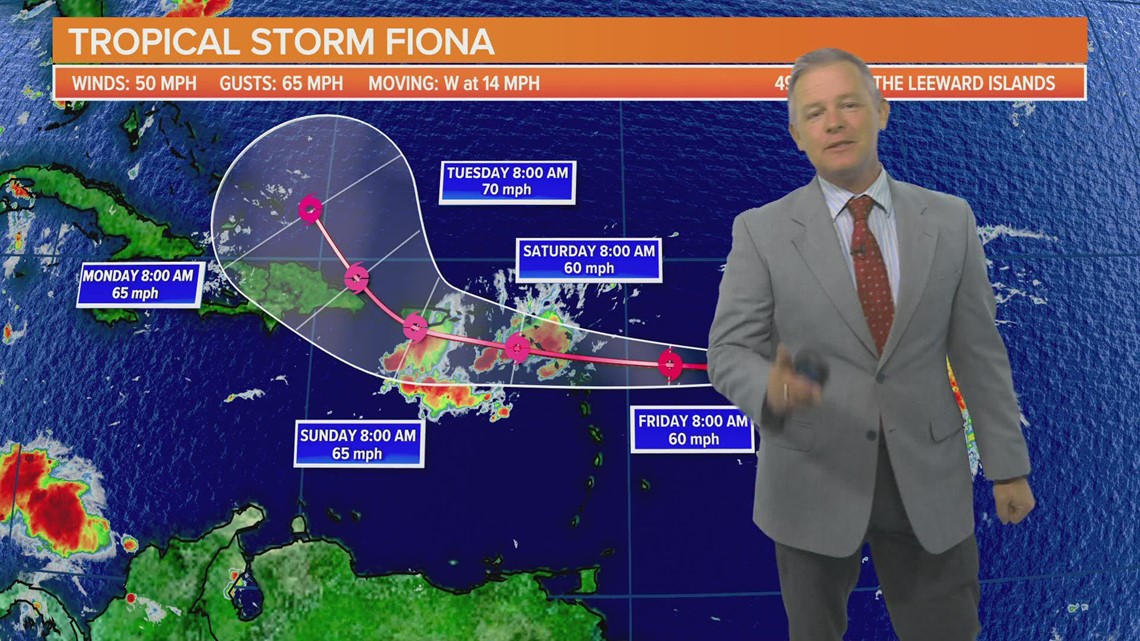 Tropical Storm Fiona Update | wltx.com