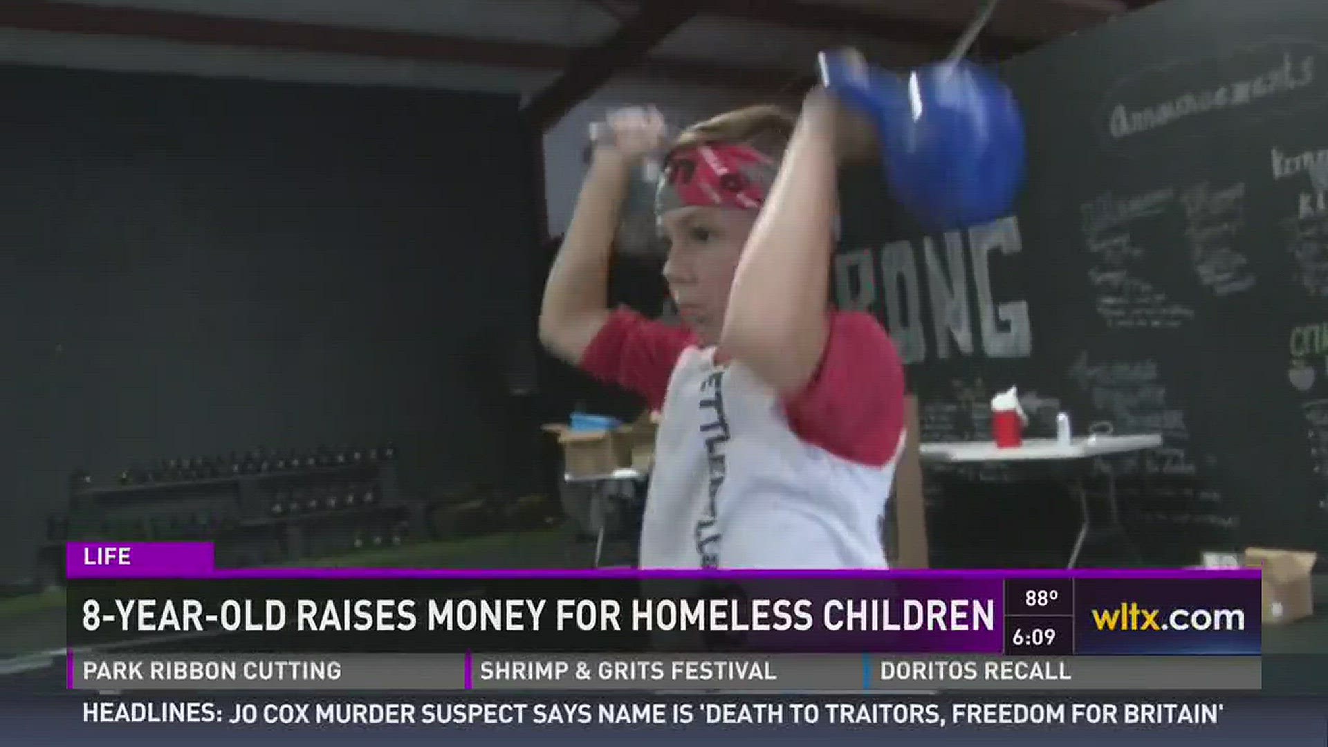 8-Year-Old Uses Passion for Fitness to Help Homeless Children | wltx.com