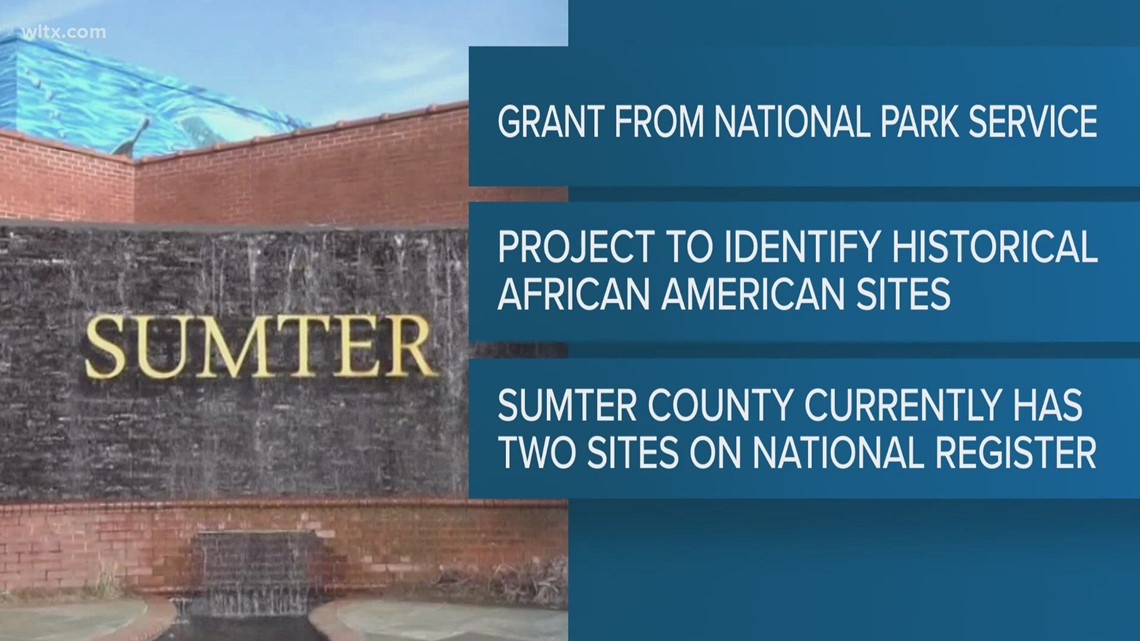 Sumter County receives $75K grant from the National Park Servicve ...