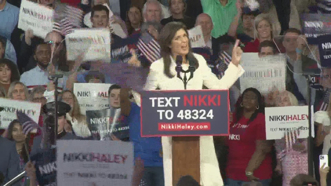 Nikki Haley rally announcing she's running for President | Full video ...