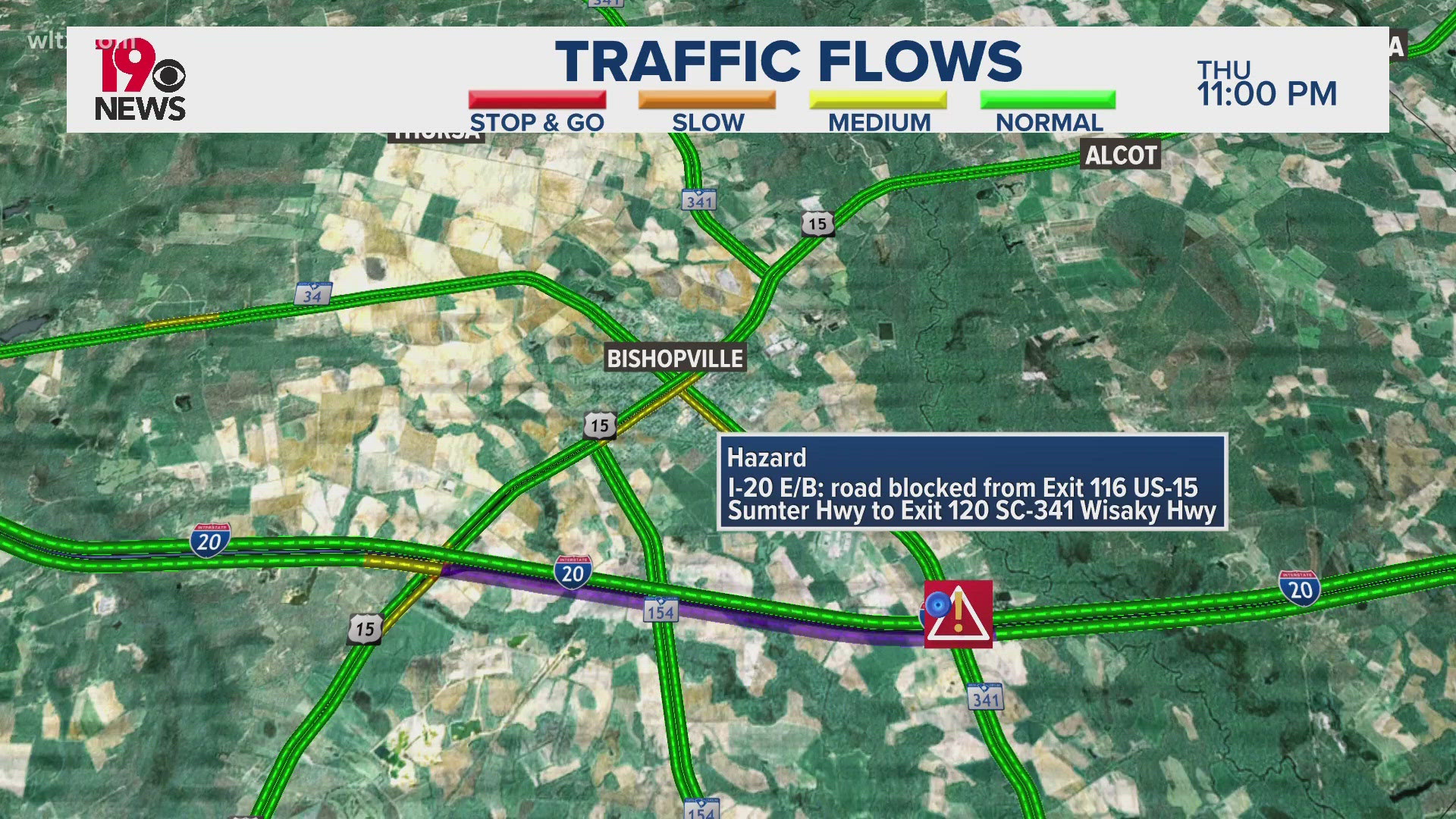 Crash involving two semis and van shuts down I-20 exit | wltx.com