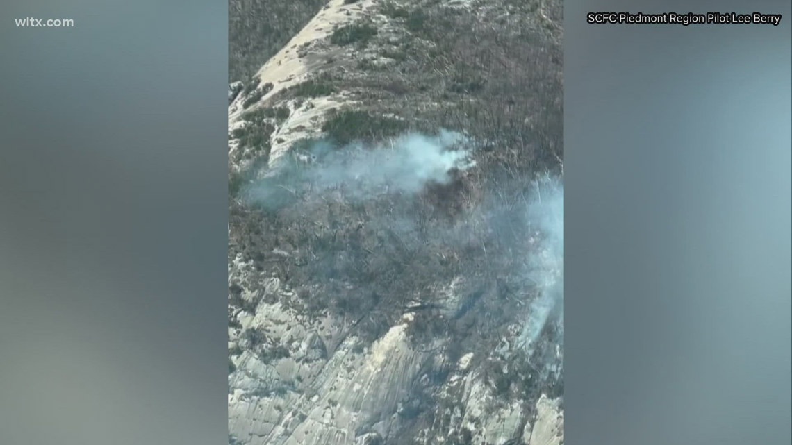 Table Rock fire continues to grow in Pickens County | wltx.com