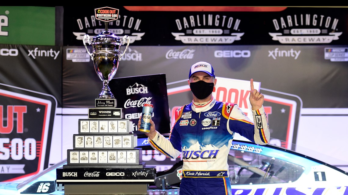 Kevin Harvick wins the Cook Out Southern 500 | wltx.com