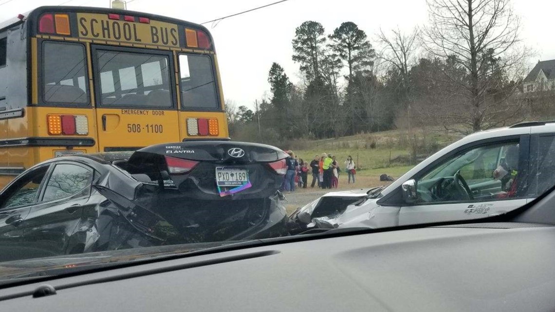 School bus hit by car, 1 student slightly hurt | wltx.com