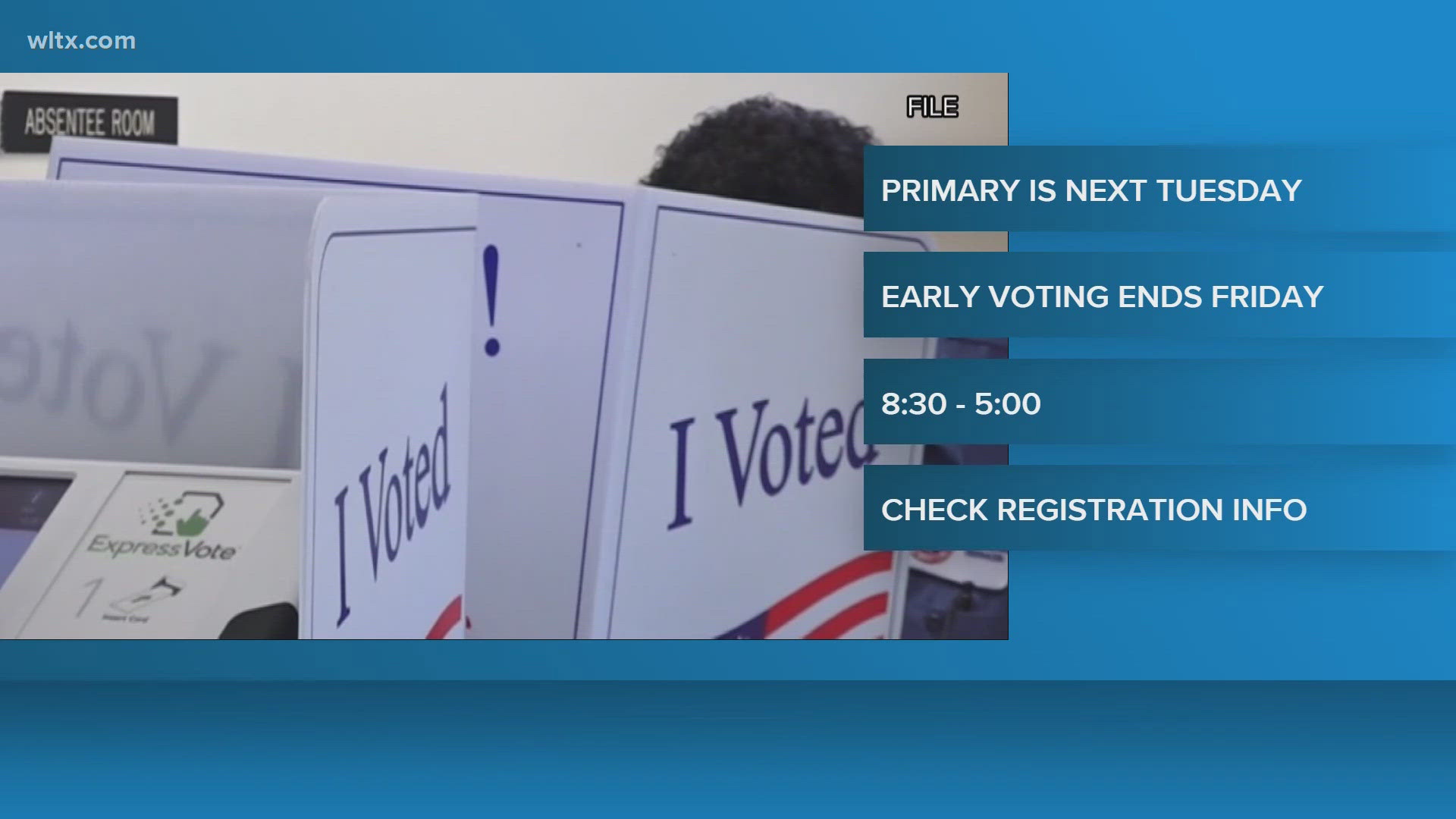Early voting continues Thursday and Friday | wltx.com
