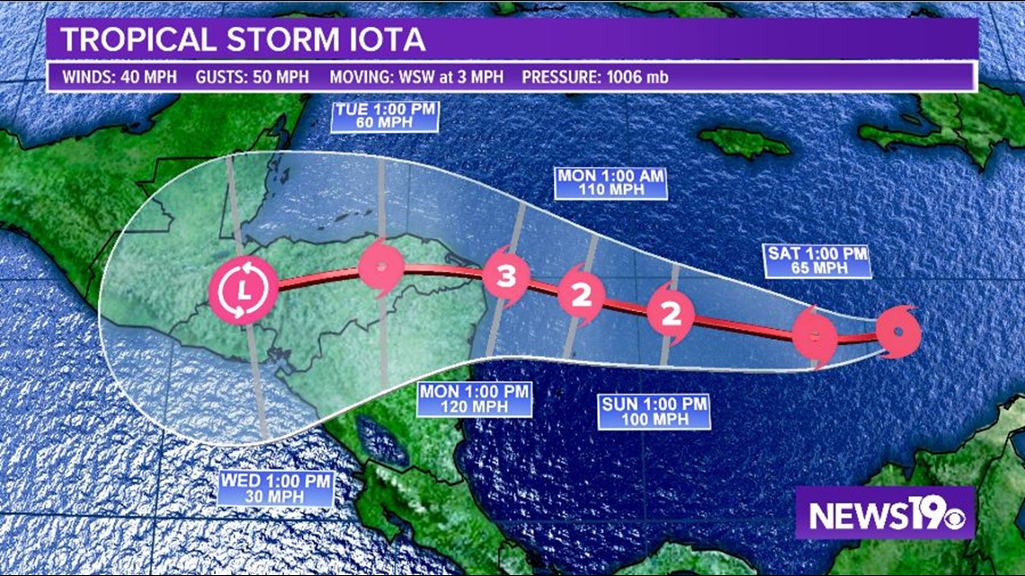 Tropical Storm Iota forms in the Atlantic | wltx.com