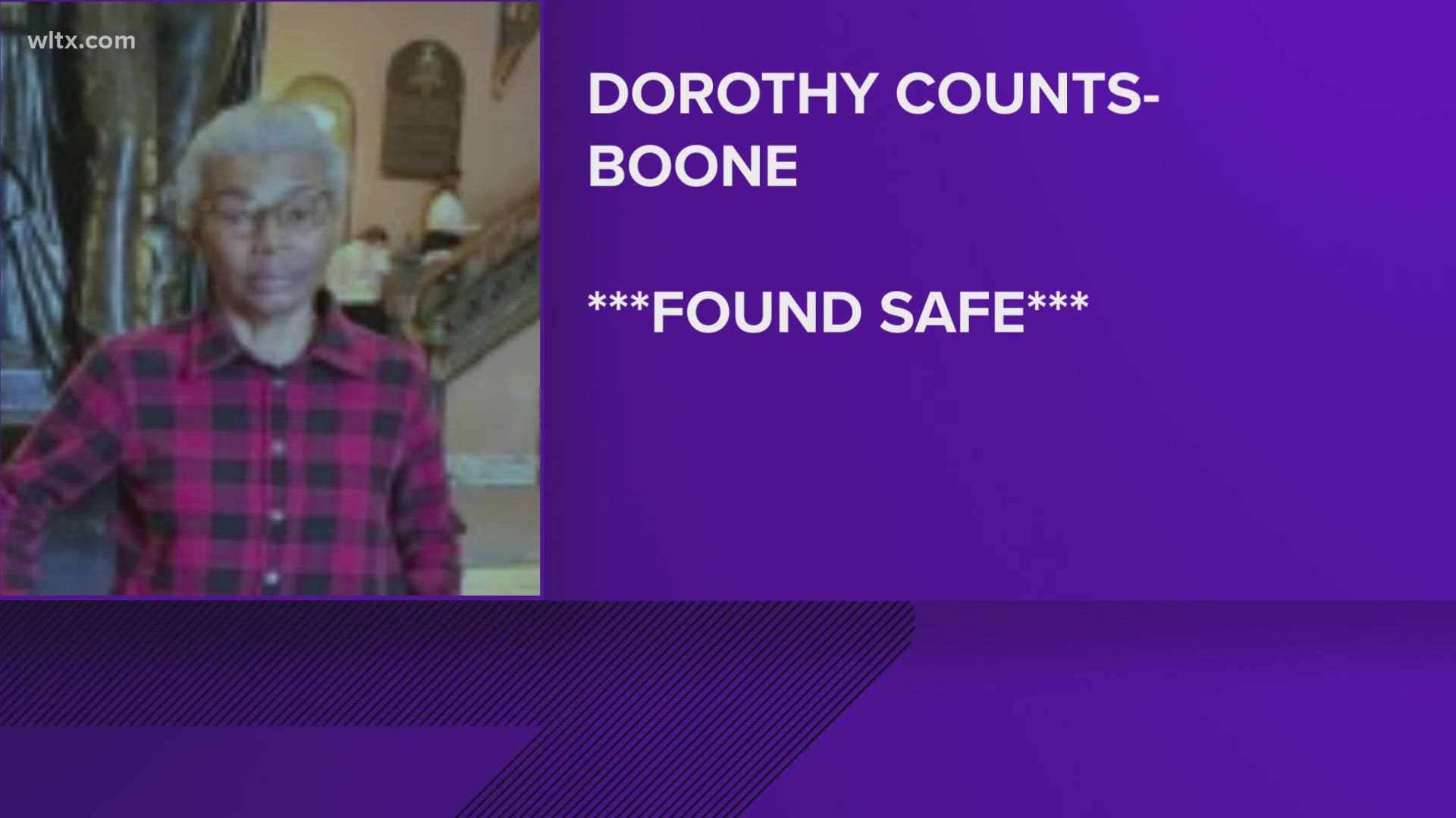 Dorothy Counts-Boone found safe, according to Columbia Police | wltx.com