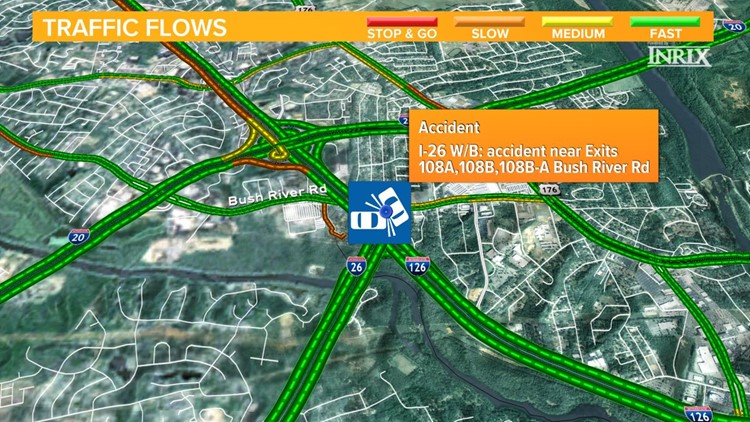 I26 EB near Malfunction Junction reopens after crash with injuries ...