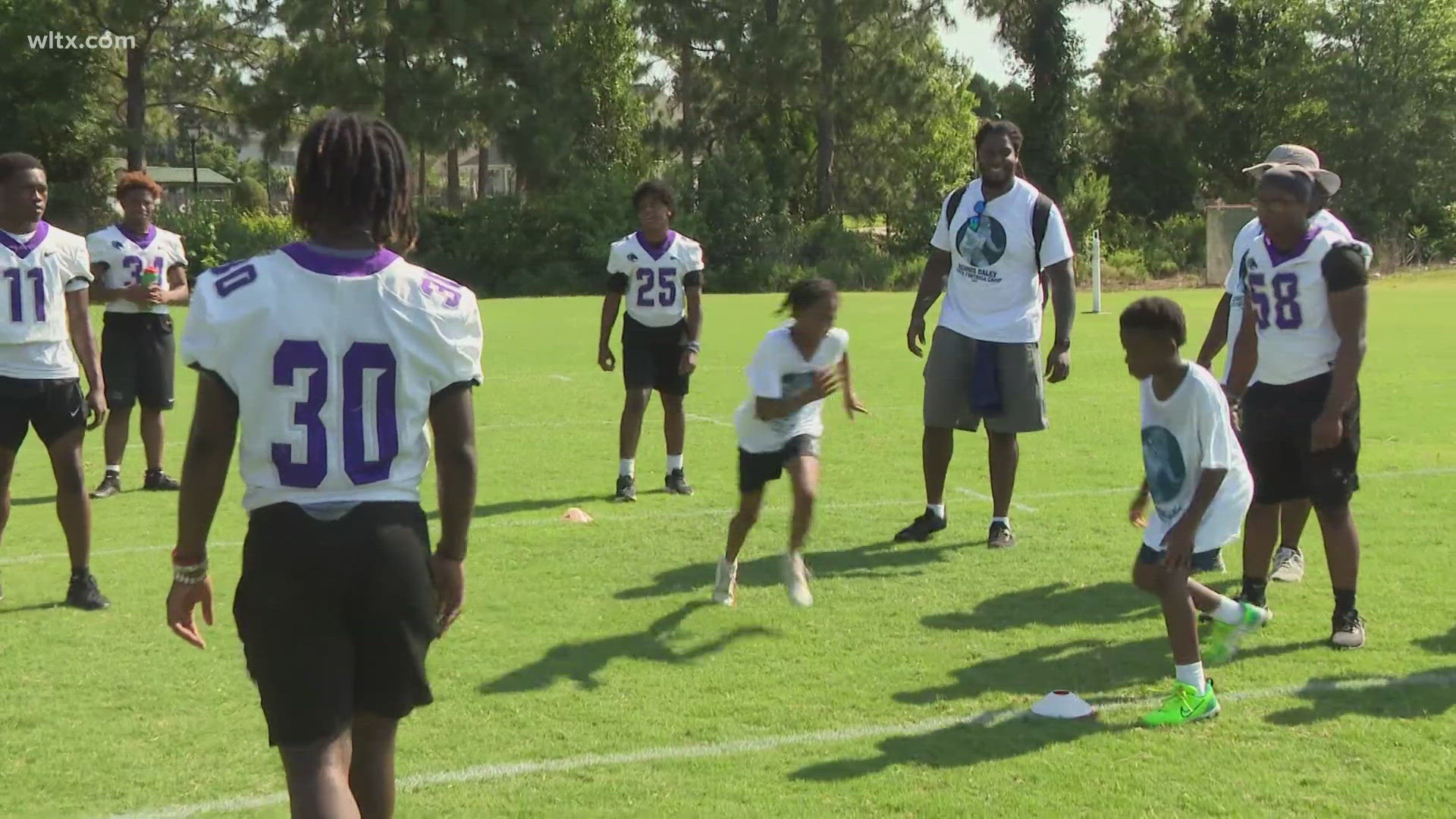 Dennis Daley hosts his annual youth football camp at Ridge View High ...