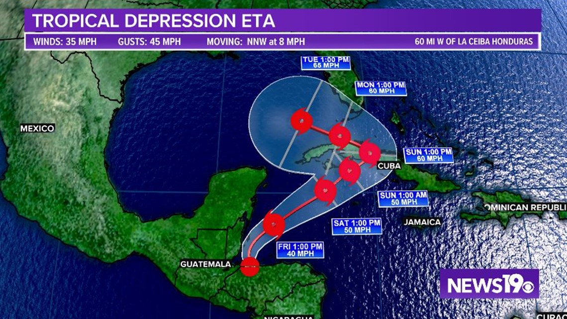 Eta forecast to get stronger, may impact the US | wltx.com