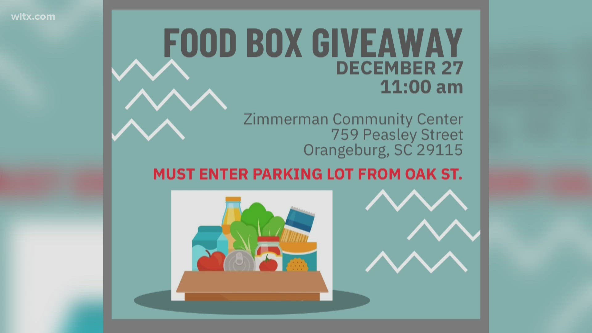 Holiday food box giveaway set for December 27 in Orangeburg | wltx.com