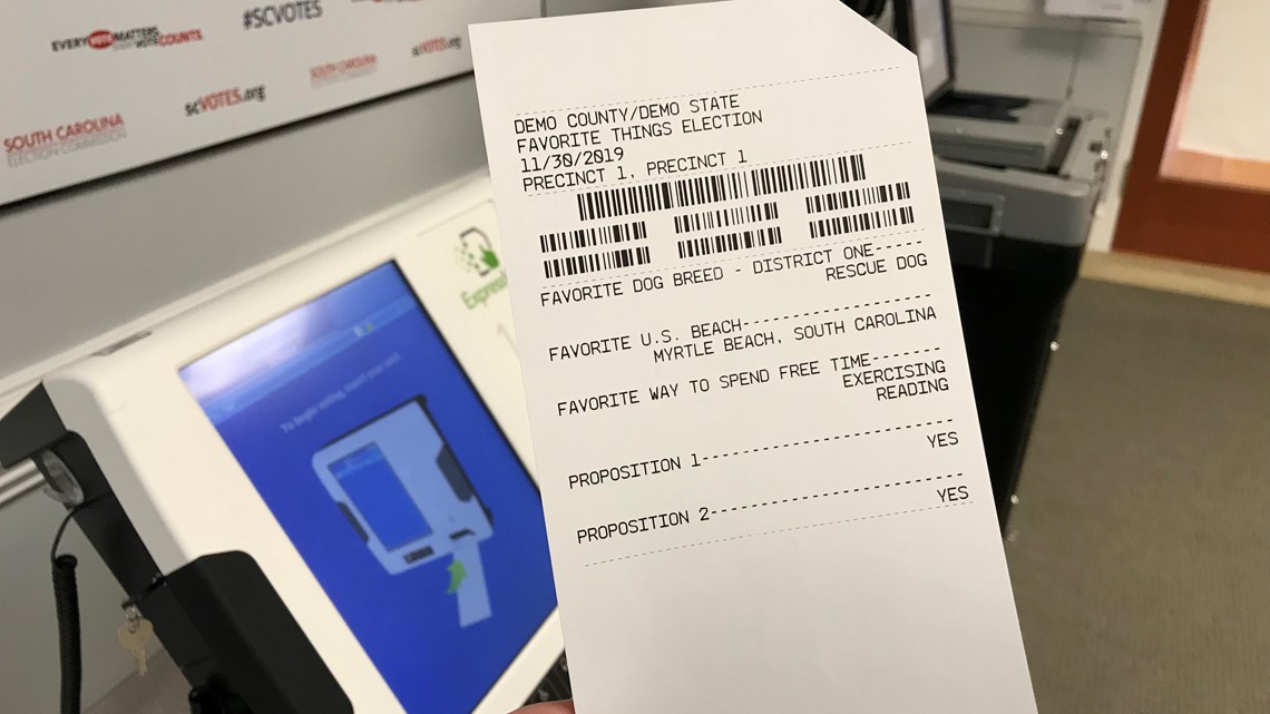 First look at South Carolina's new voting machines | wltx.com