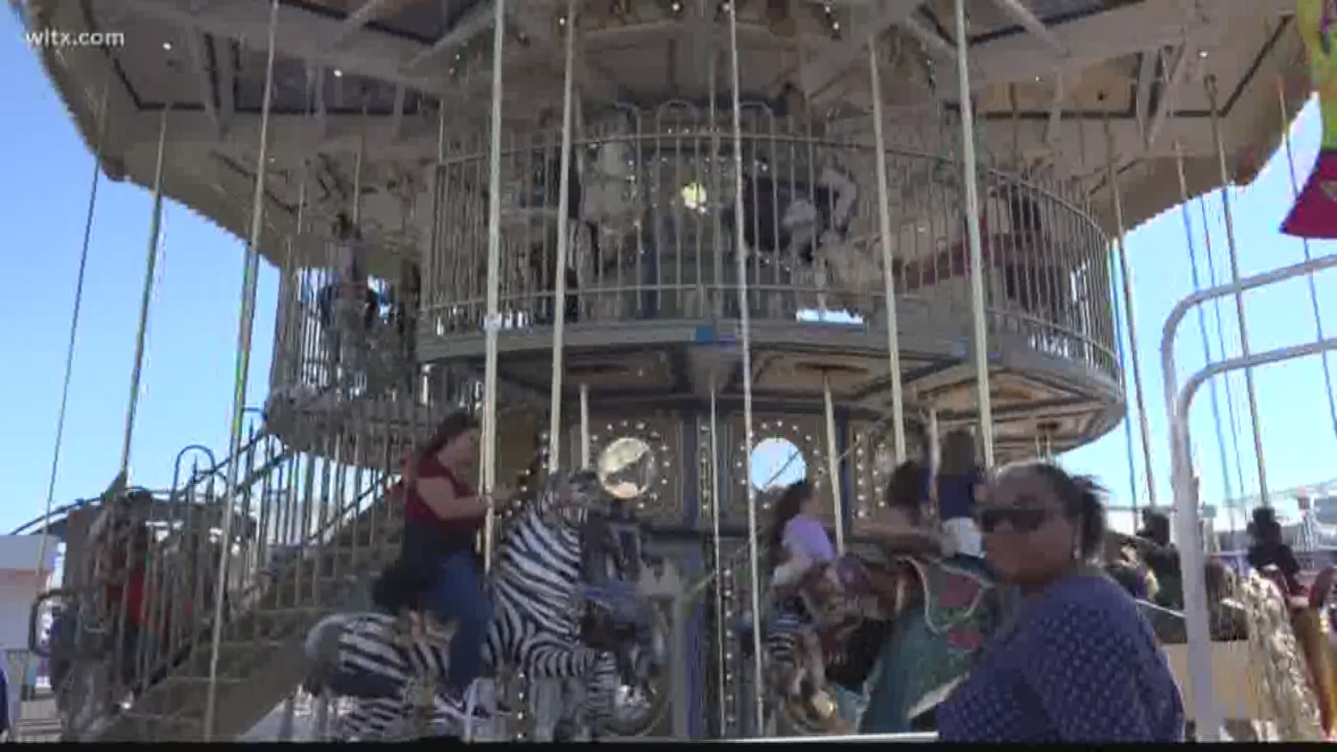 Double-decker merry-go round at the South Carolina State Fair | wltx.com