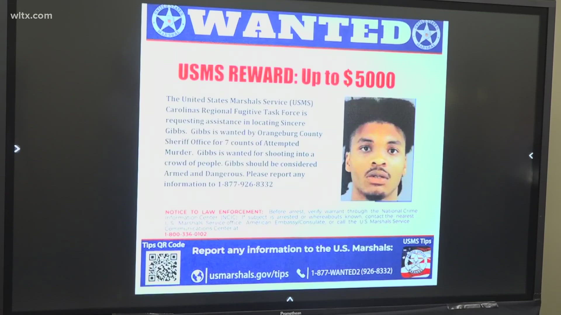 Reward doubled for Orangeburg mass shooting suspect Sincere Gibbs ...