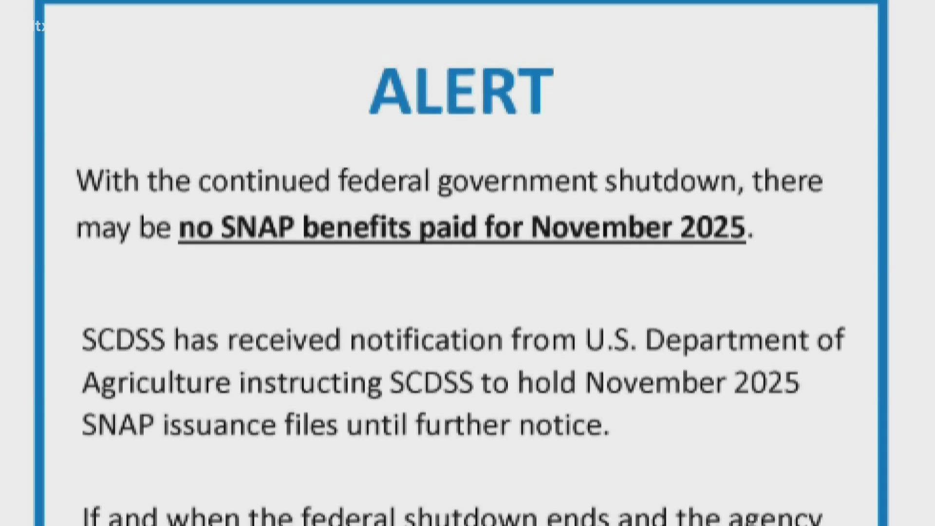 SNAP recipients still waiting for November benefits in South Carolina ...