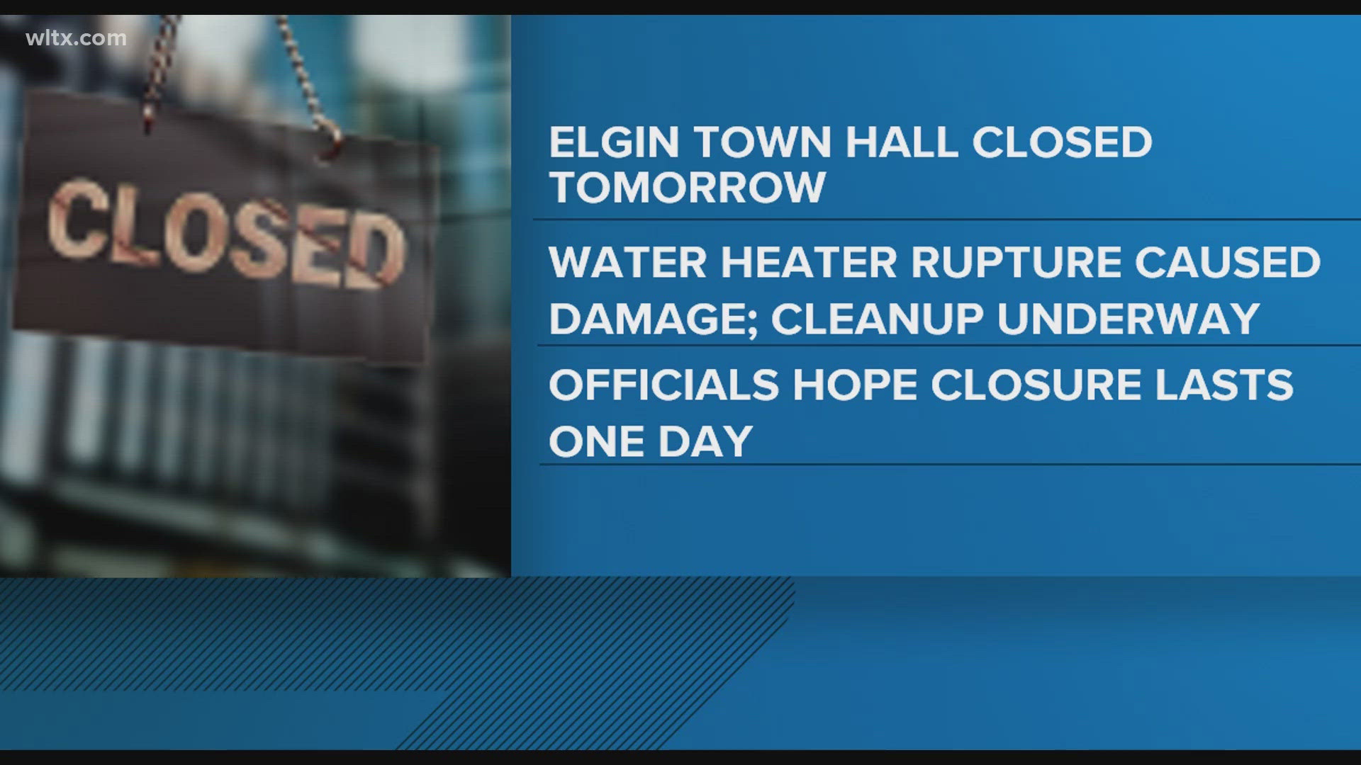 Elgin Town Hall closes after overnight flooding causes interior damage ...