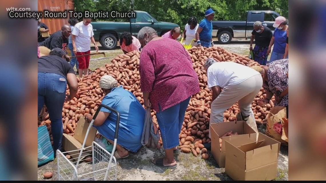 Blythewood church holds first potato drop | wltx.com