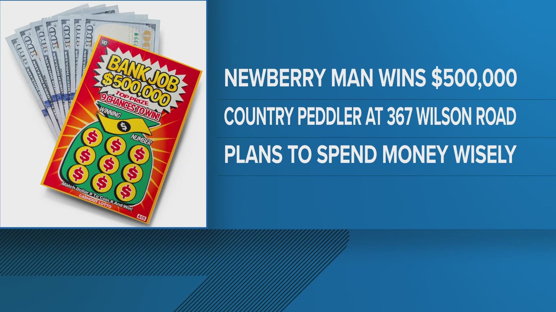 Newberry man wins $500K from the lottery | wltx.com